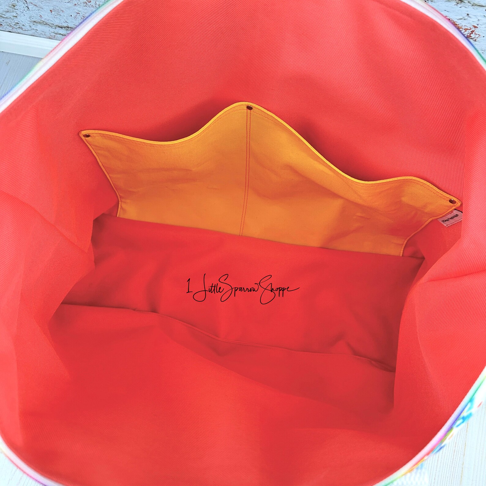 Floral Travel Tote, Daily Tote, Pool Tote, Outdoor Canvas Exterior, WPC ...