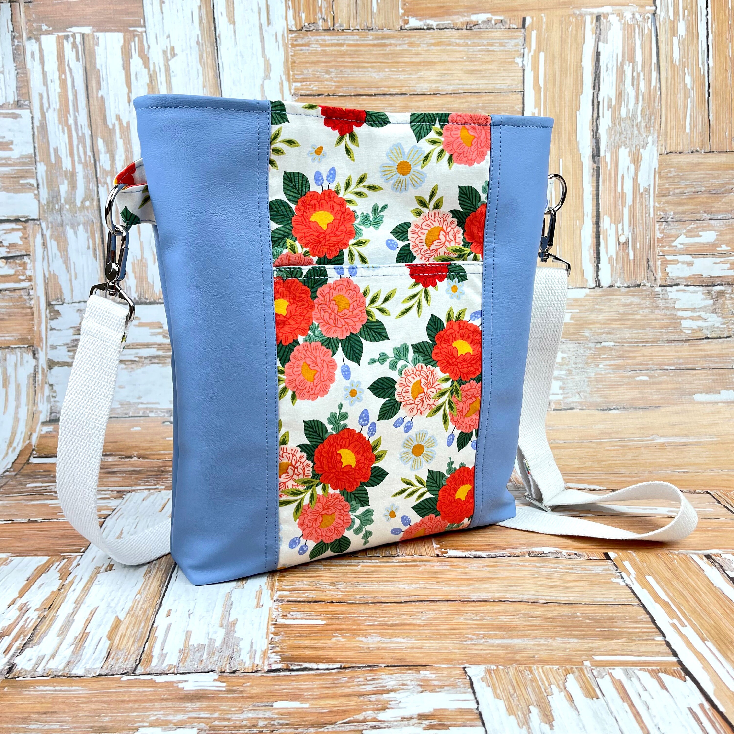 Southern Summer Tote Bag - Periwinkle Blue, Floral, Summer, Tote, Bag ...