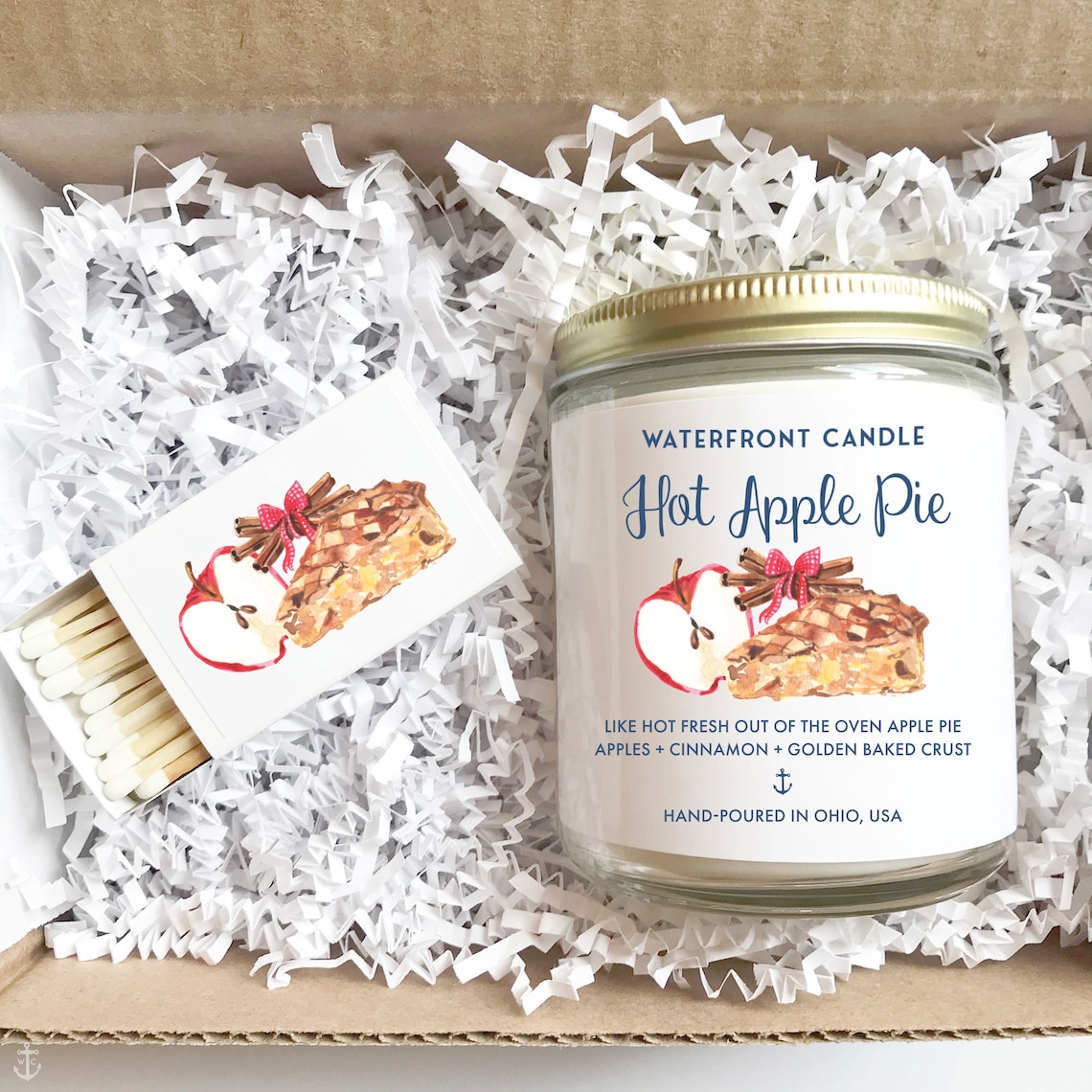 Apple Pie Candle, Apple Pie Scented Candle, Fall Candle, Thanksgiving ...