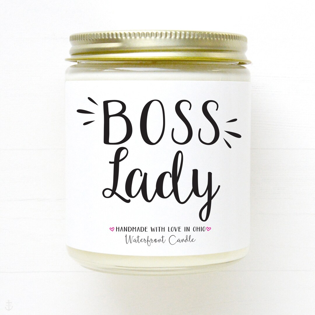 Boss Lady Candle / Soy Candle, Boss Lady Gift, Congrats Gift for Her ...