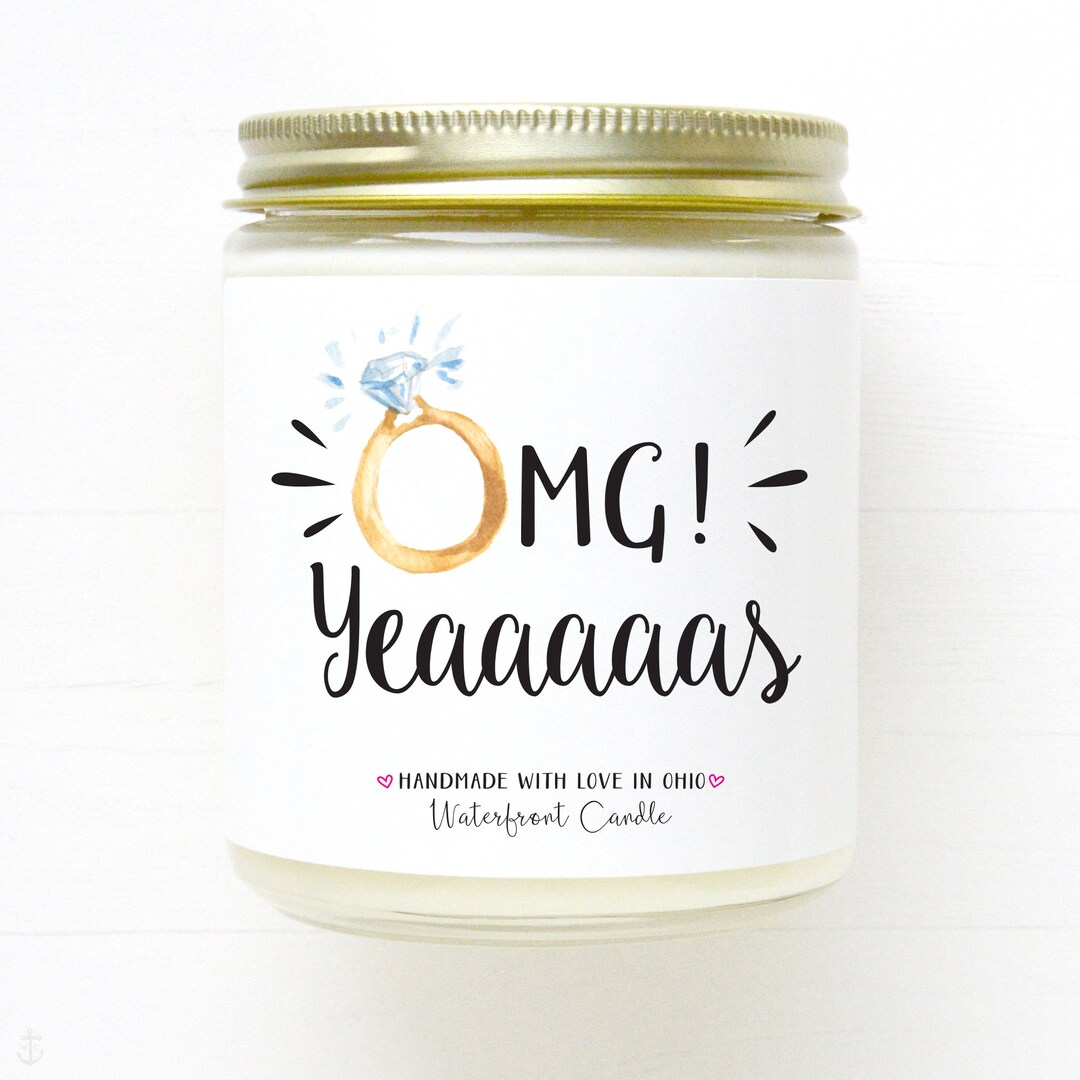 OMG Engaged Gift | Engagement Gifts, Engagement Candle, Newly Engaged ...