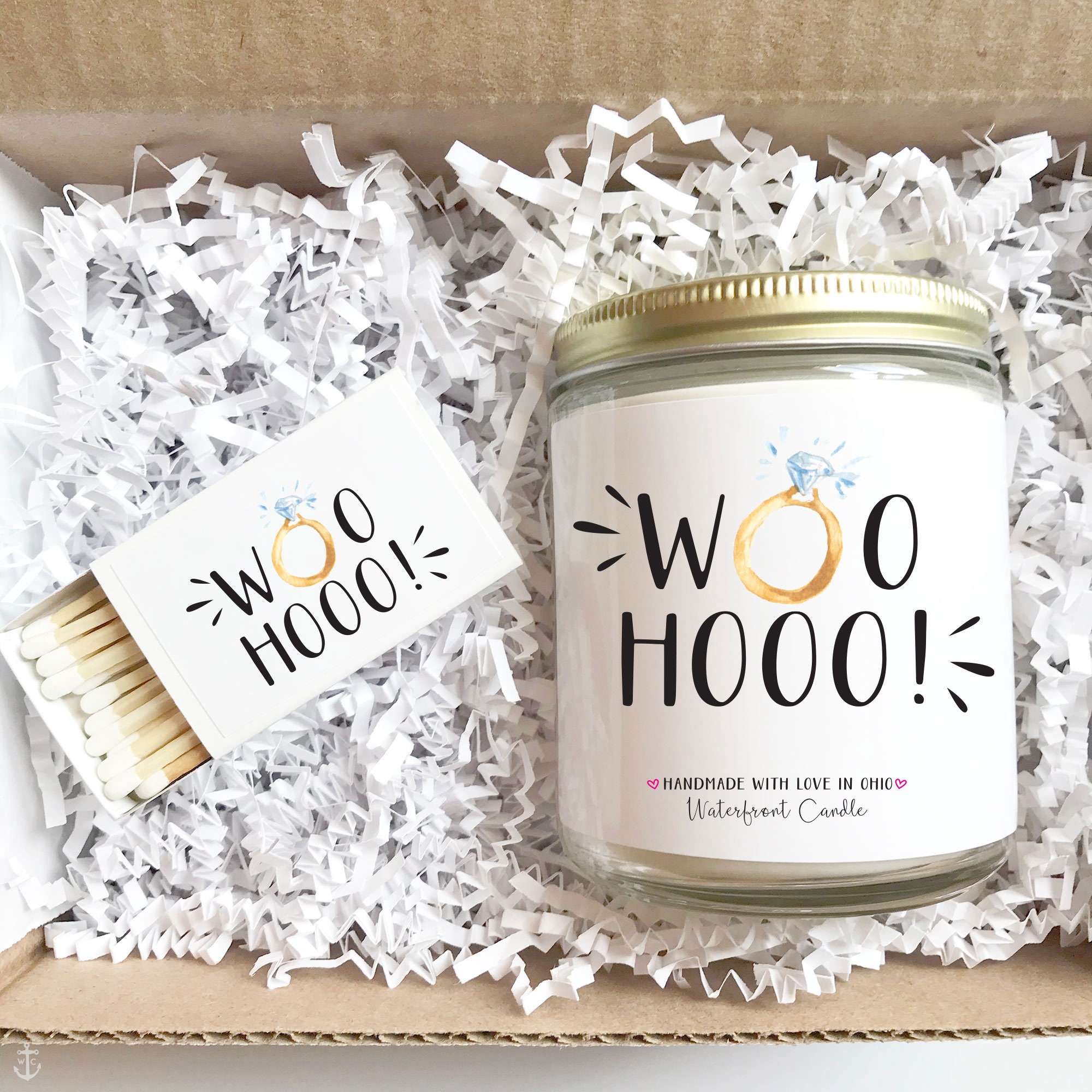 WOOHOO Engaged Gift Engagement Gifts Engagement Candle - Etsy