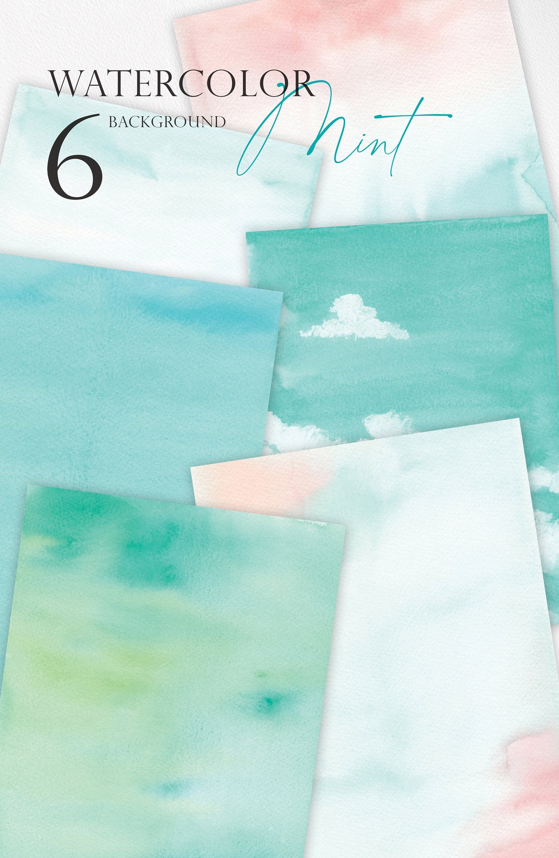 Watercolor Background Clipart Watercolor Border Watercolor - Etsy