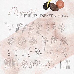 Watercolor Flower Bundle, Watercolor Neutral Collection, Watercolor ...