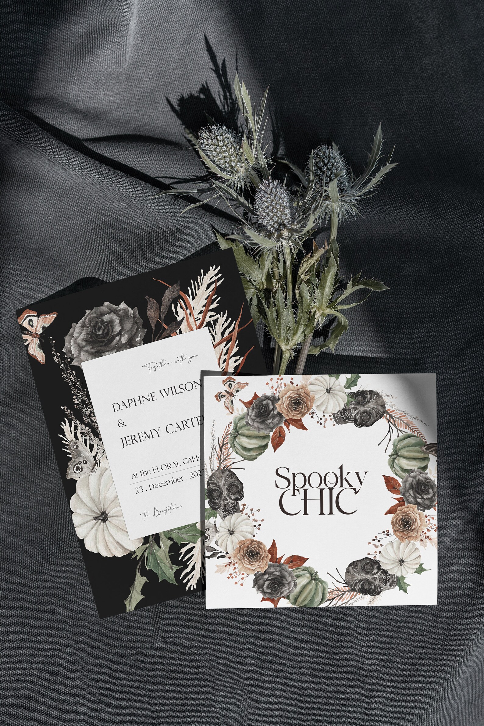 Spooky CHIC, Watercolor Clipart, Watercolor Halloween, Halloween ...