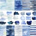 Watercolor Flower Bundle Watercolor Blue Collection - Etsy