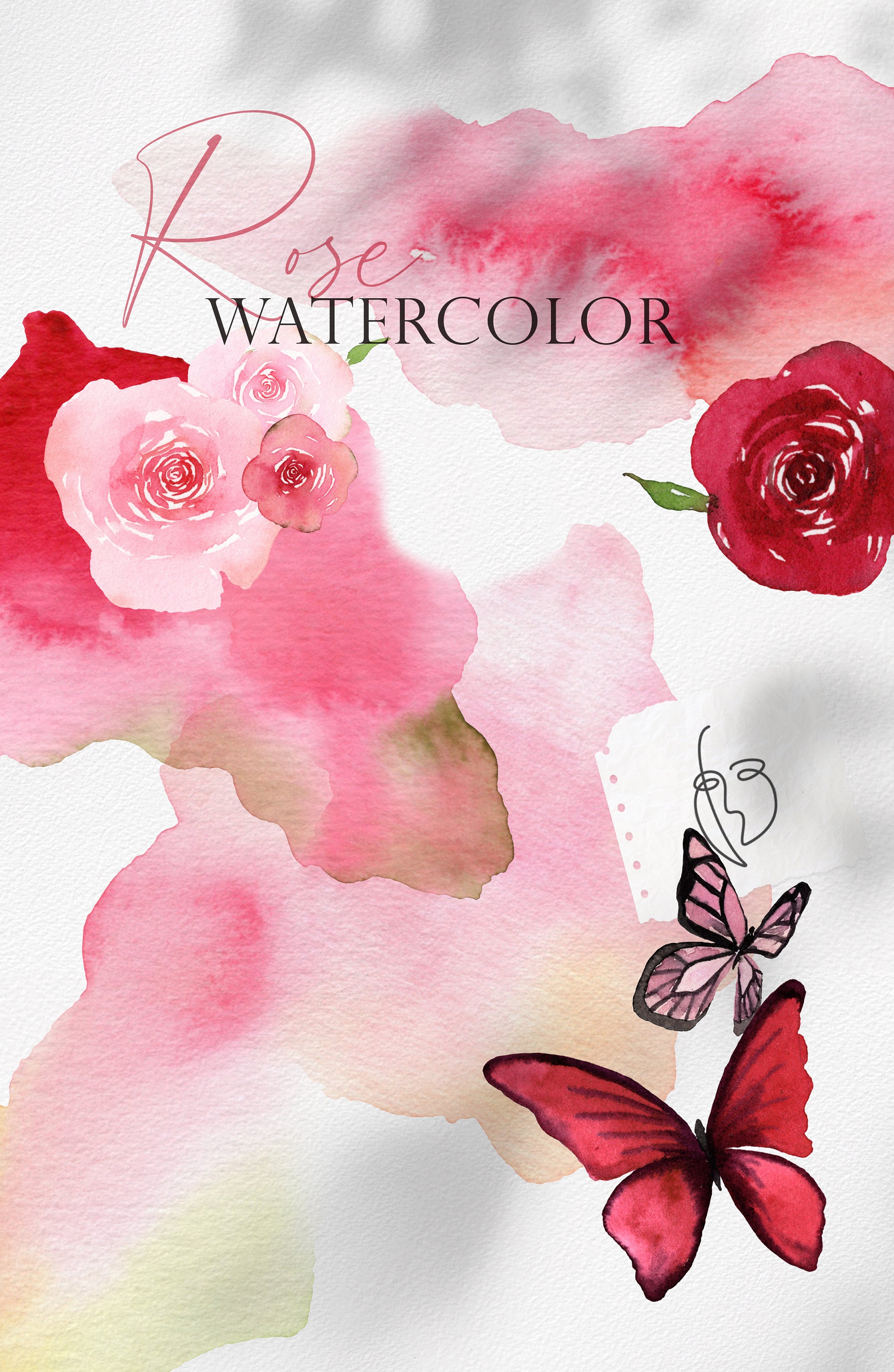 Watercolor Background Clipart Watercolor Border Watercolor | Etsy