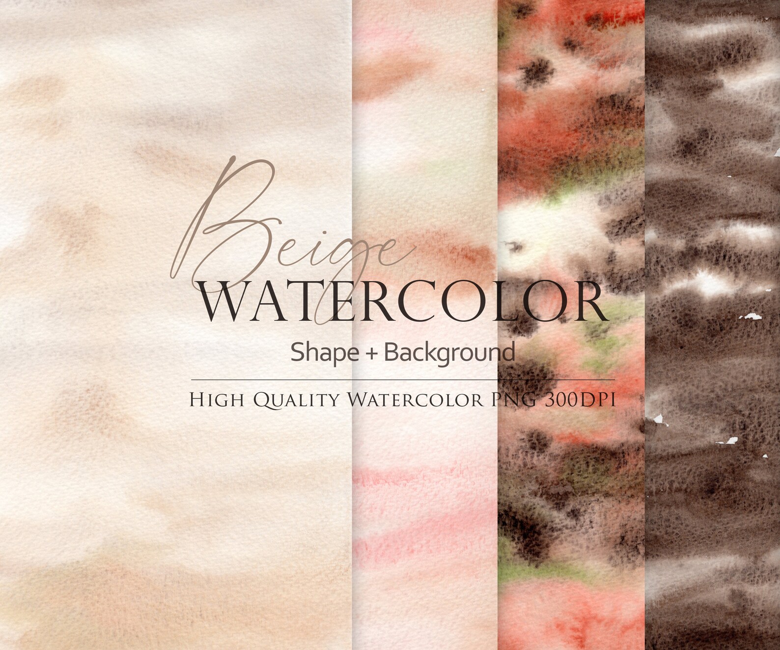 Watercolor Background Clipart Watercolor Border Watercolor - Etsy