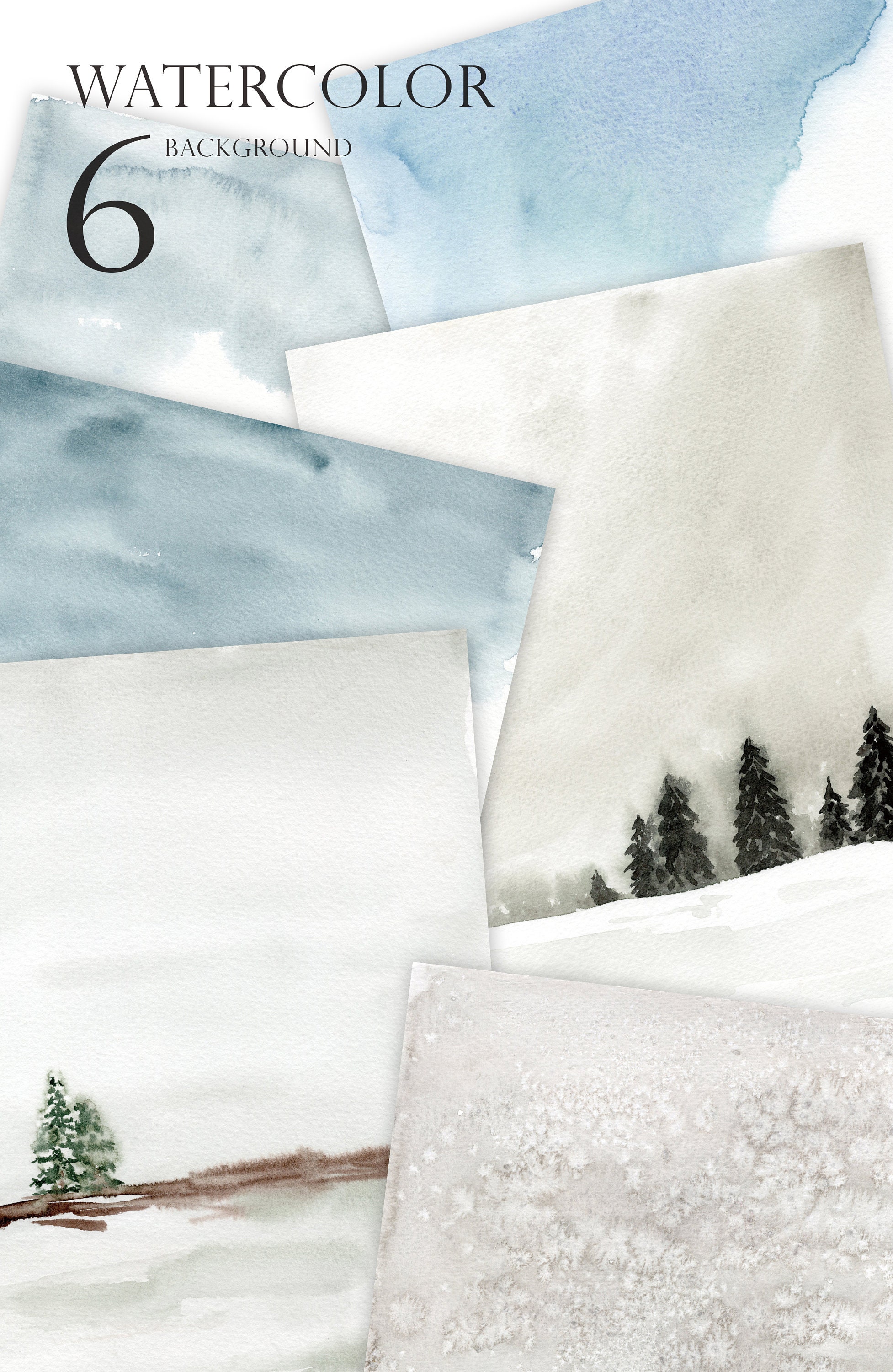 Watercolor Background Clipart Watercolor Border Watercolor - Etsy