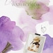 Watercolor Flower Bundle, Watercolor Purple Collection, Lavender ...