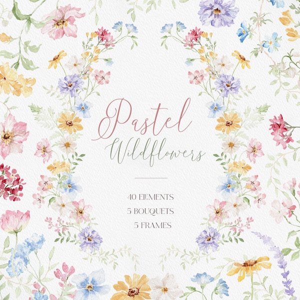 Wildflower Party Garland - Etsy