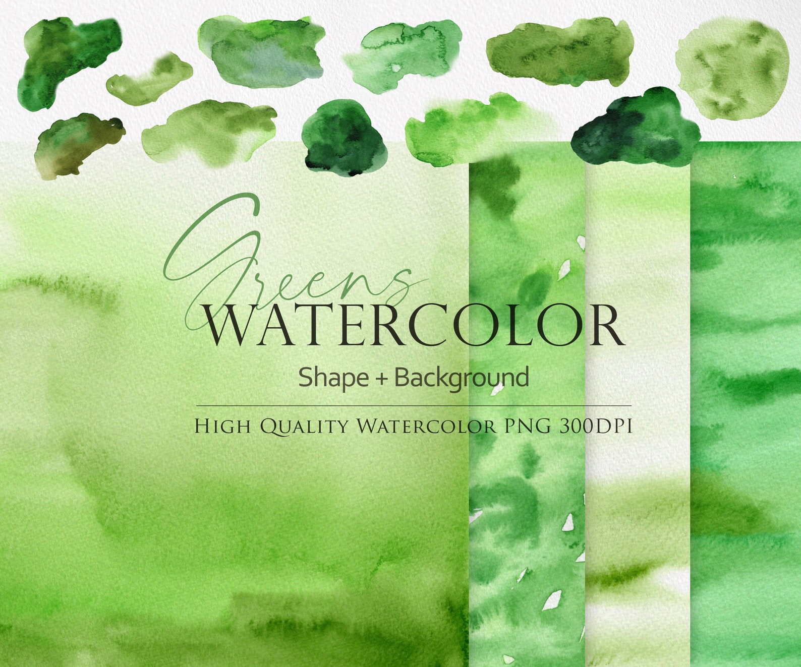 Watercolor Clipart Watercolor Border Watercolor Shape - Etsy