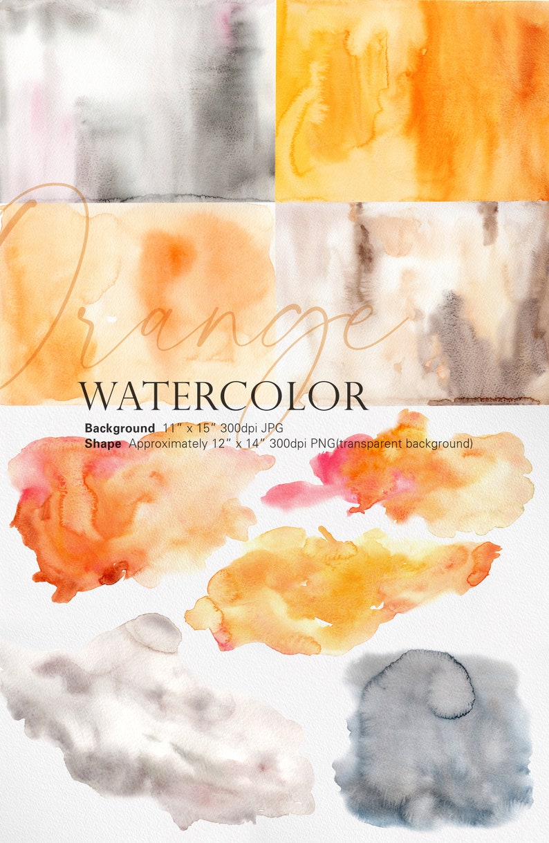 Watercolor Background Clipart, Watercolor Border, Watercolor Shape ...