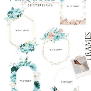 Ocean, Turquoise Flower, Watercolor Flowers, Teal Flower, Blue Flowers ...