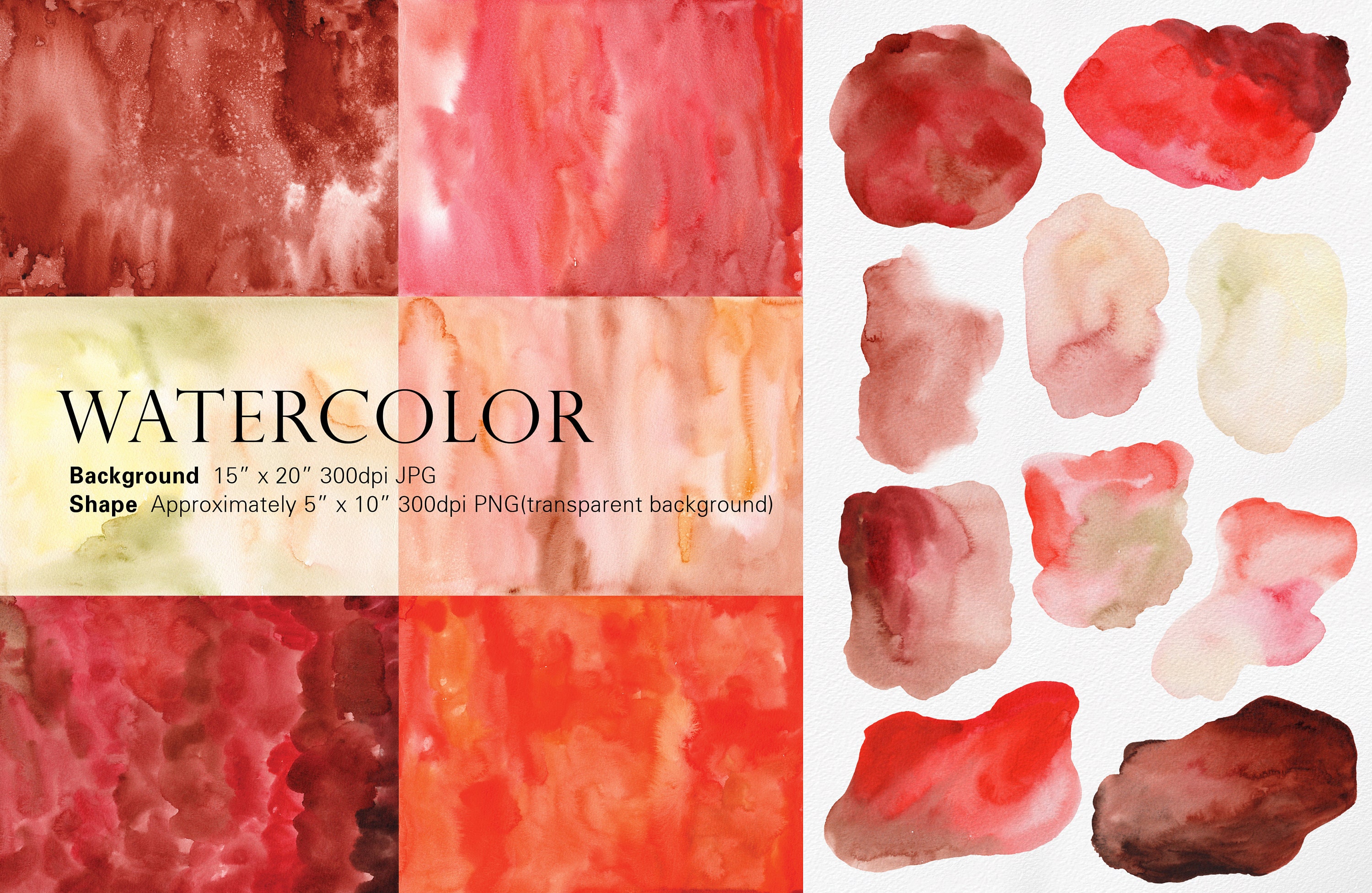 Watercolor Background Clipart Watercolor Border Watercolor - Etsy