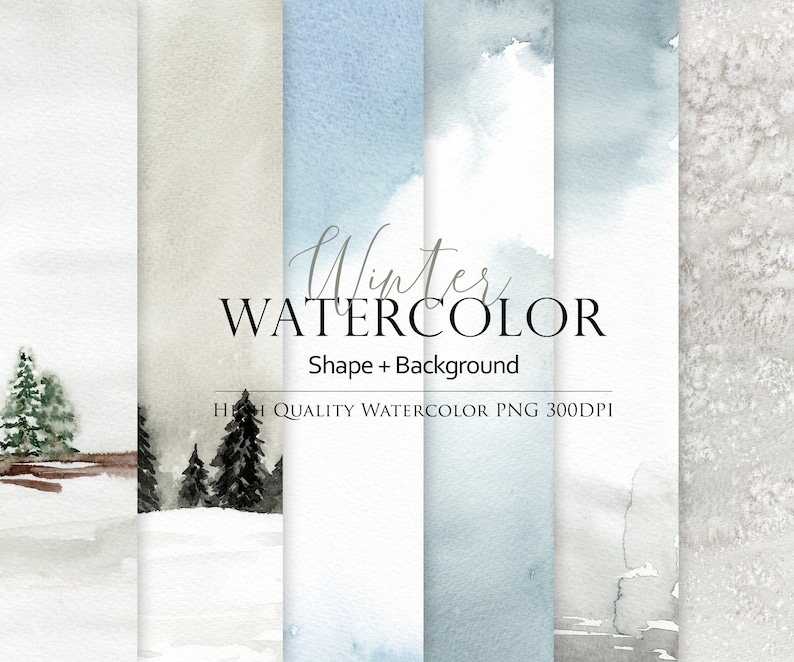 Watercolor Background Clipart Watercolor Border Watercolor - Etsy