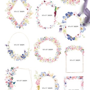 Spring Fairy Flower, Watercolor Flower, Flower Clipart, Pastel Flower ...