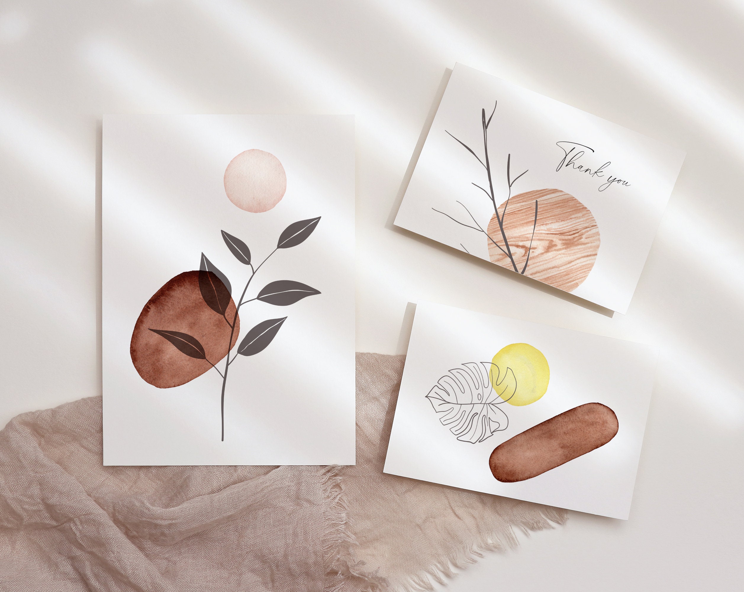 Watercolor Flower Bundle Watercolor Neutral Collection - Etsy