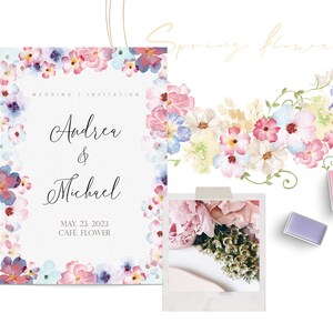 Spring Fairy Flower, Watercolor Flower, Flower Clipart, Pastel Flower ...