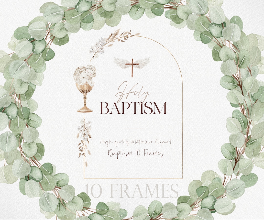 Holy BAPTISM, Baptism PNG, Watercolor Baptism Clipart, Baptism Girl ...