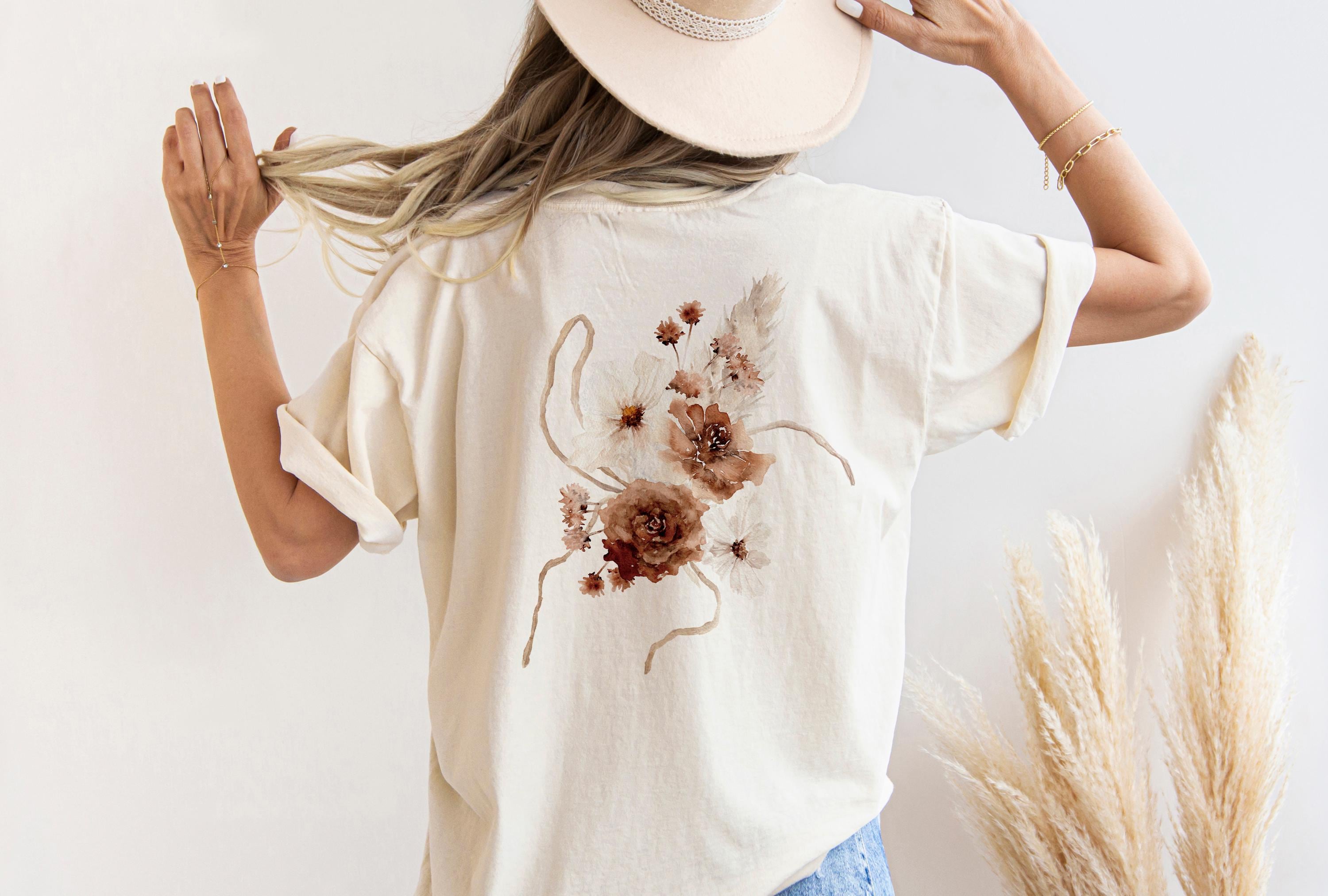 RUST BLOOM, Watercolor Fall Flower, Rustic Flower, Winter Bouquets ...