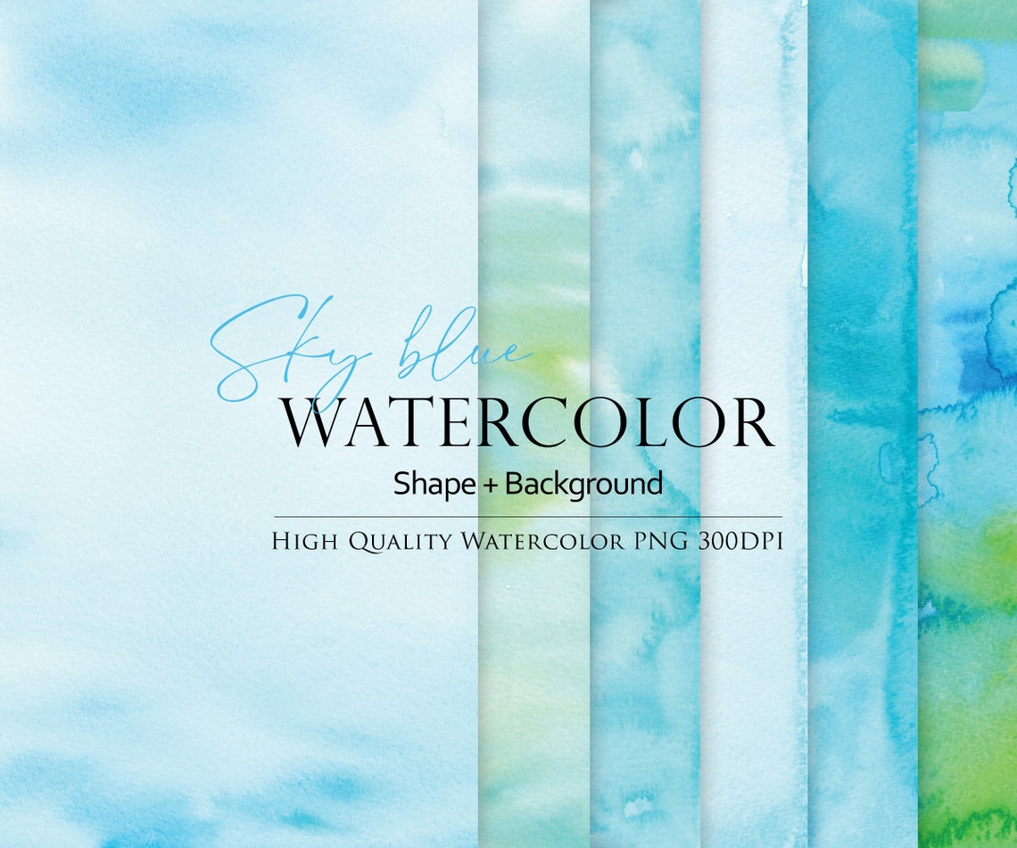 Watercolor Background Clipart, Watercolor Border, Watercolor Shape ...