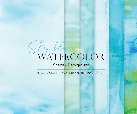 Watercolor Background Clipart Watercolor Border Watercolor | Etsy