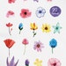 Flower Clipart, Floral Clipart, Bouquet Clipart, Flower Wedding, Funky ...