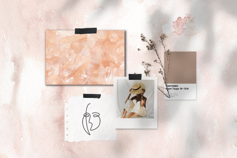 Neutral Background Watercolor Background Watercolor Border - Etsy