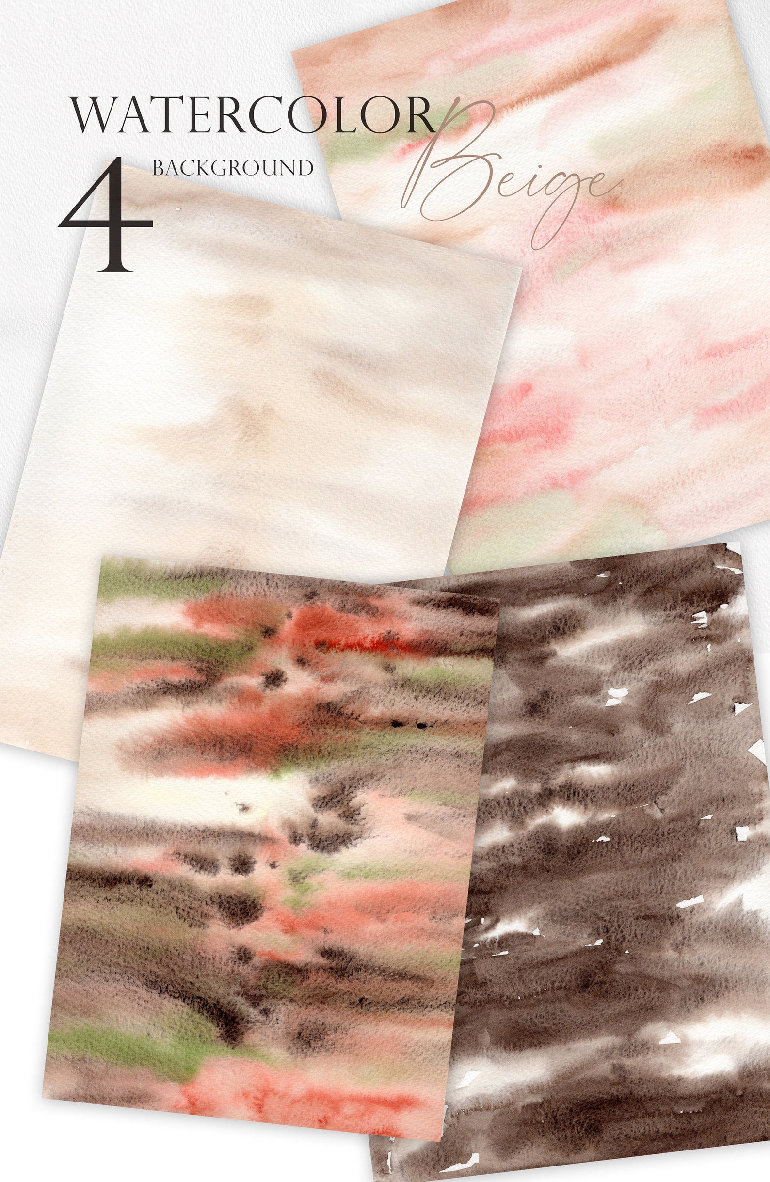 Watercolor Background Clipart Watercolor Border Watercolor - Etsy