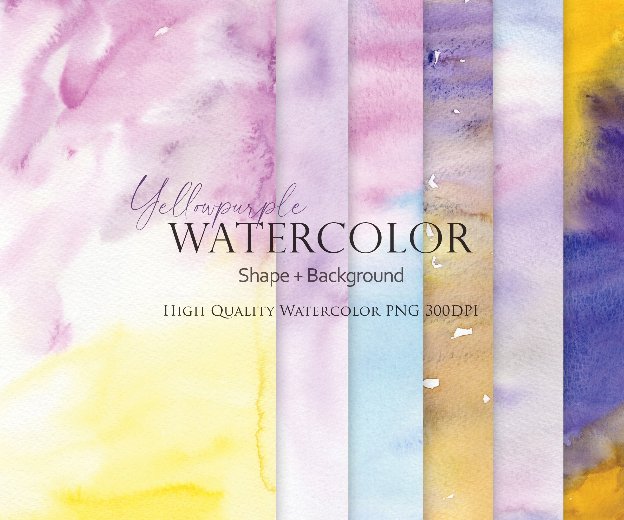 Watercolor Background Clipart Watercolor Border Watercolor - Etsy