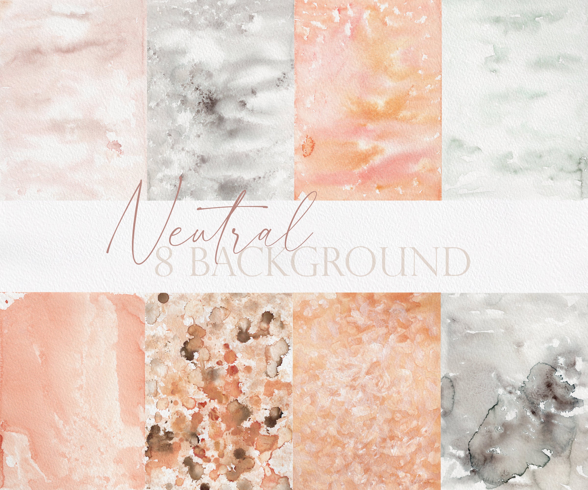 Watercolor Background Bundle Watercolor Shape Watercolor - Etsy
