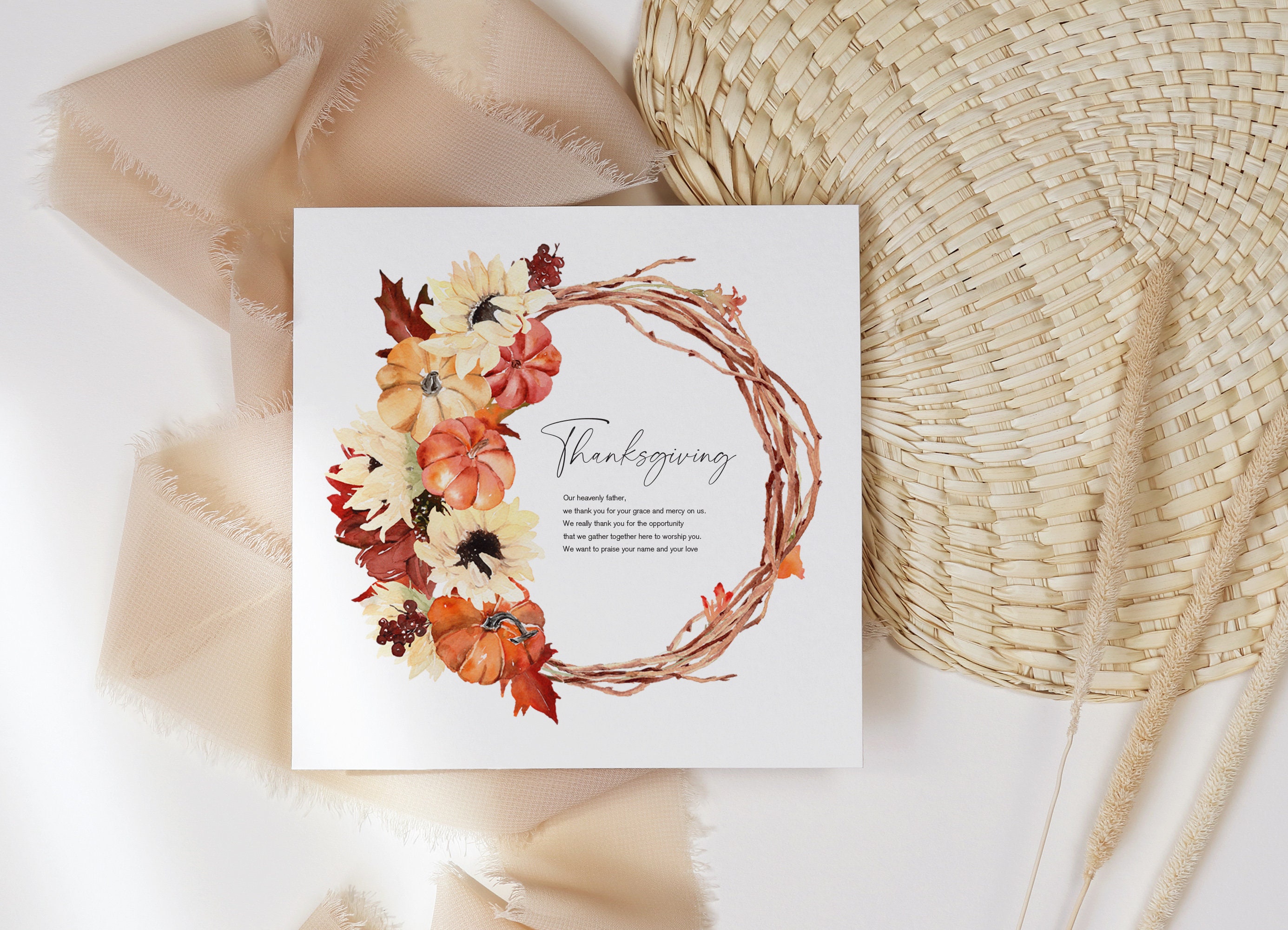 Watercolor Thanksgiving clipart Autumn Botanical Watercolor | Etsy