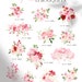 Watercolor Flower Bundle, Watercolor Pink Collection, Roses Wreath ...