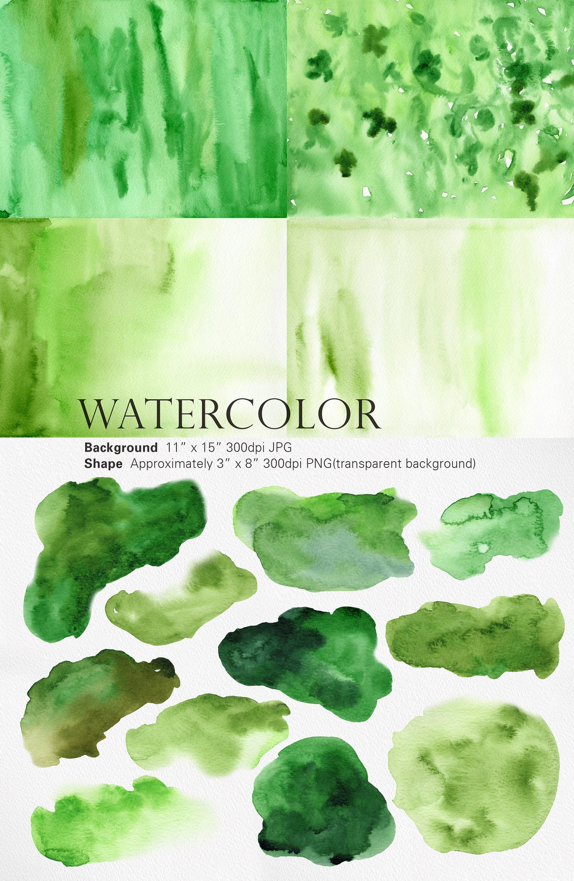 Watercolor Clipart Watercolor Border Watercolor Shape - Etsy