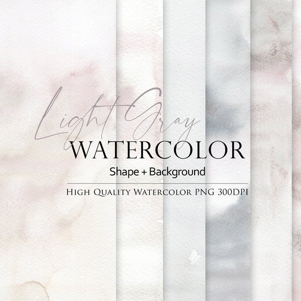 Gray Watercolor - Etsy