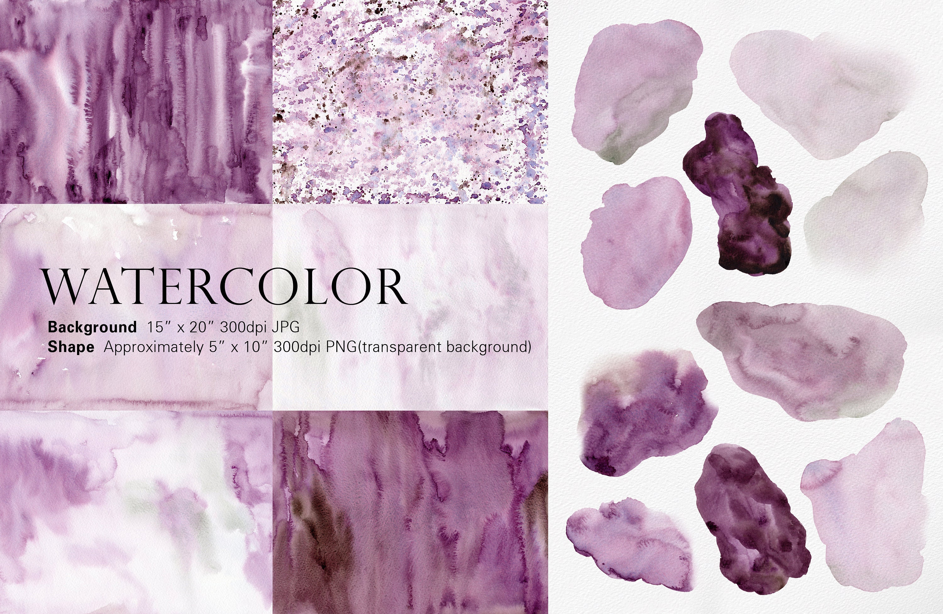 Watercolor Background Clipart Watercolor Border Watercolor | Etsy