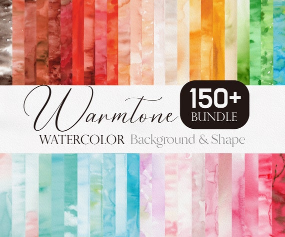 Watercolor Background Bundle Watercolor Shape Watercolor - Etsy