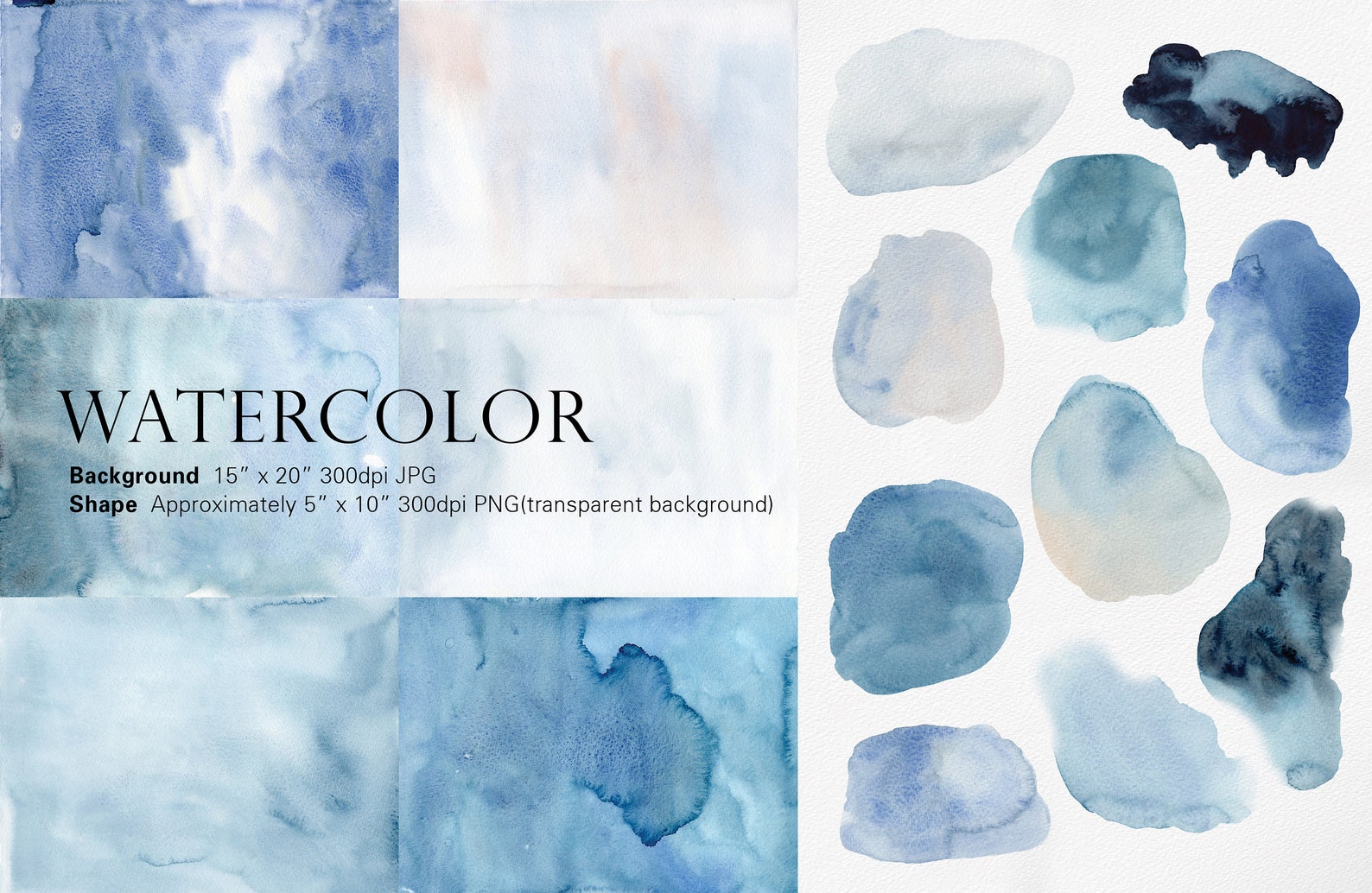 Watercolor Background Clipart, Watercolor Border, Watercolor Shape ...