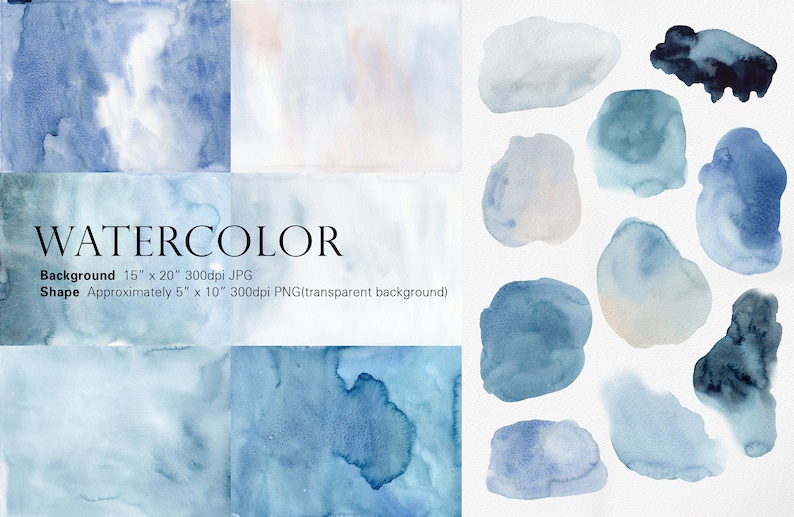 Watercolor Background Clipart, Watercolor Border, Watercolor Shape ...
