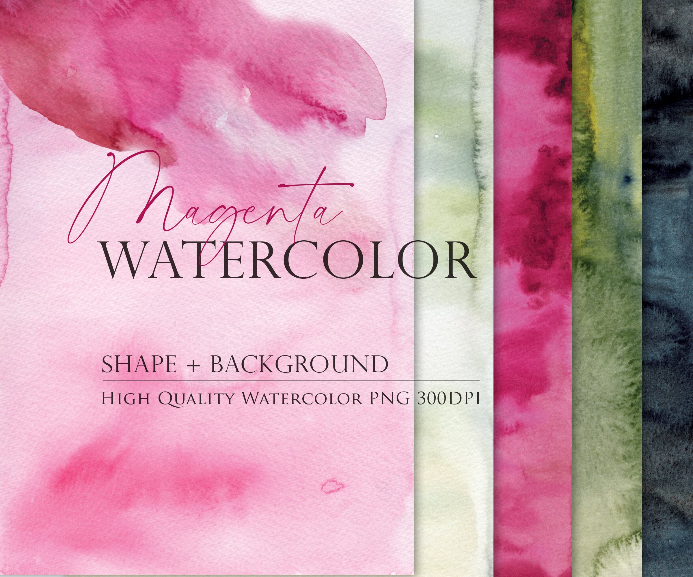 Watercolor Background Clipart Watercolor Border Watercolor - Etsy UK