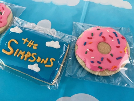 Simpsons Sugar Cookies - Etsy