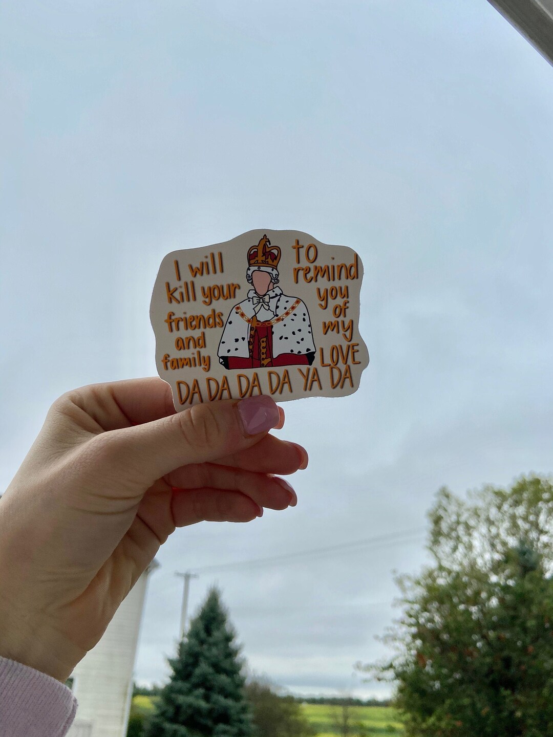 King George Hamilton Inspired Sticker - Etsy