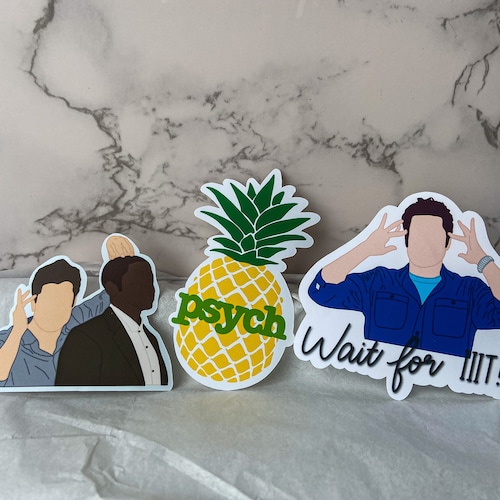 Psych TV Show Logo Pineapple Sticker Decal for Fans of Psych - Etsy
