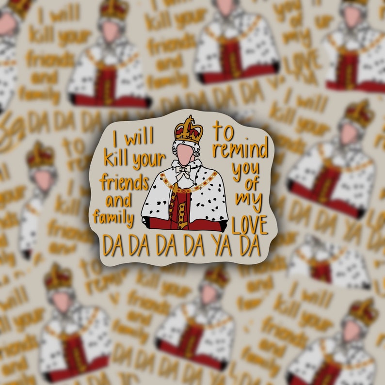 King George Hamilton Inspired Sticker | Etsy