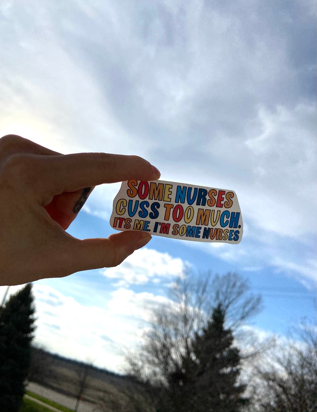 Some Nurses Cuss Too Much- Custom Sticker - Etsy