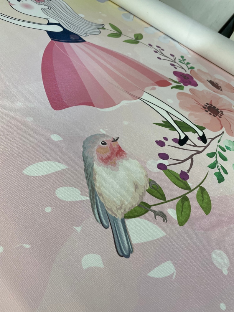 Wallpaper for Girls Pink Wallpaper for Kids Room Wallpaper - Etsy