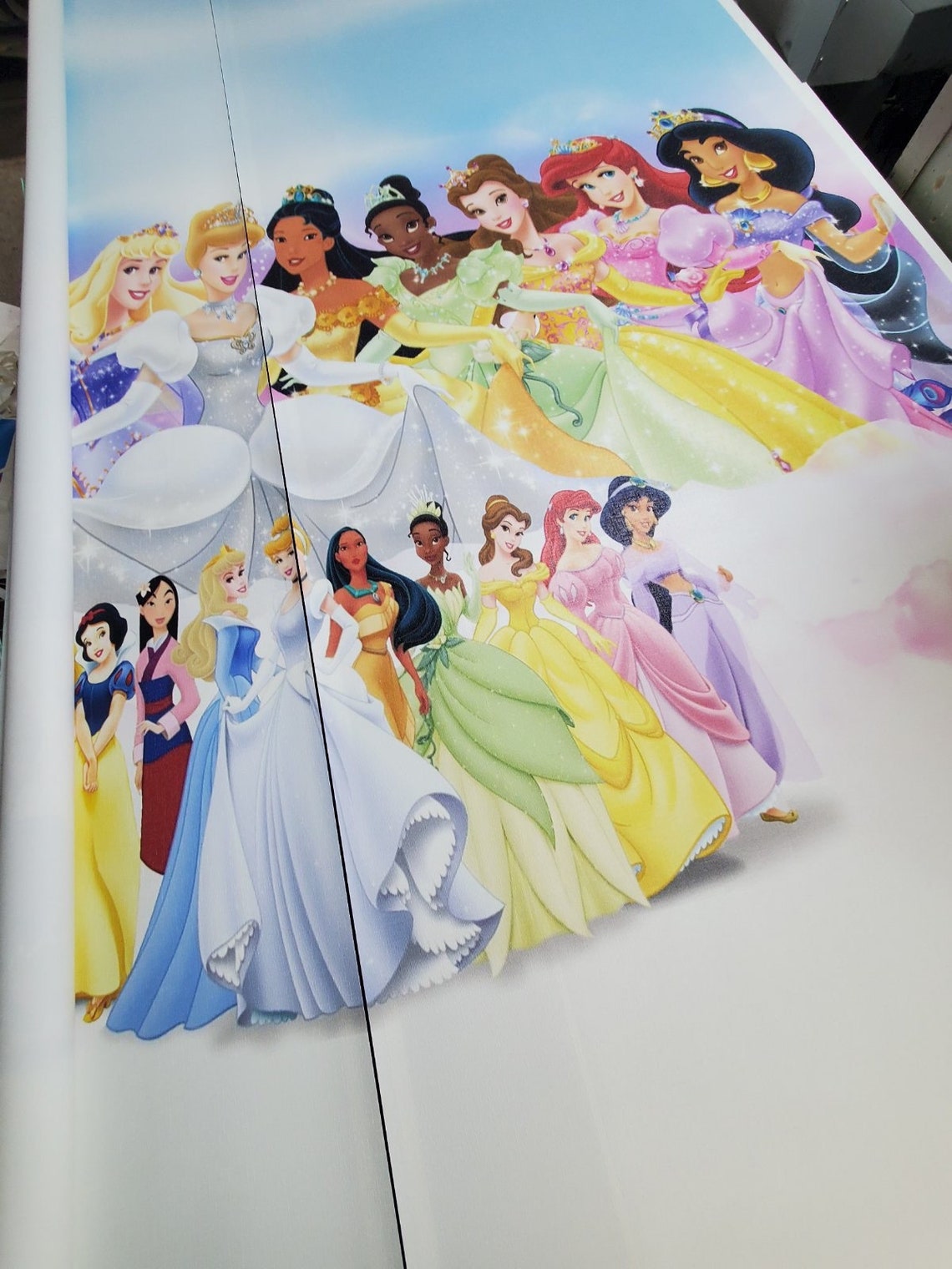 Girls Room Princess Wallpaper Princess Printed Nursery - Etsy