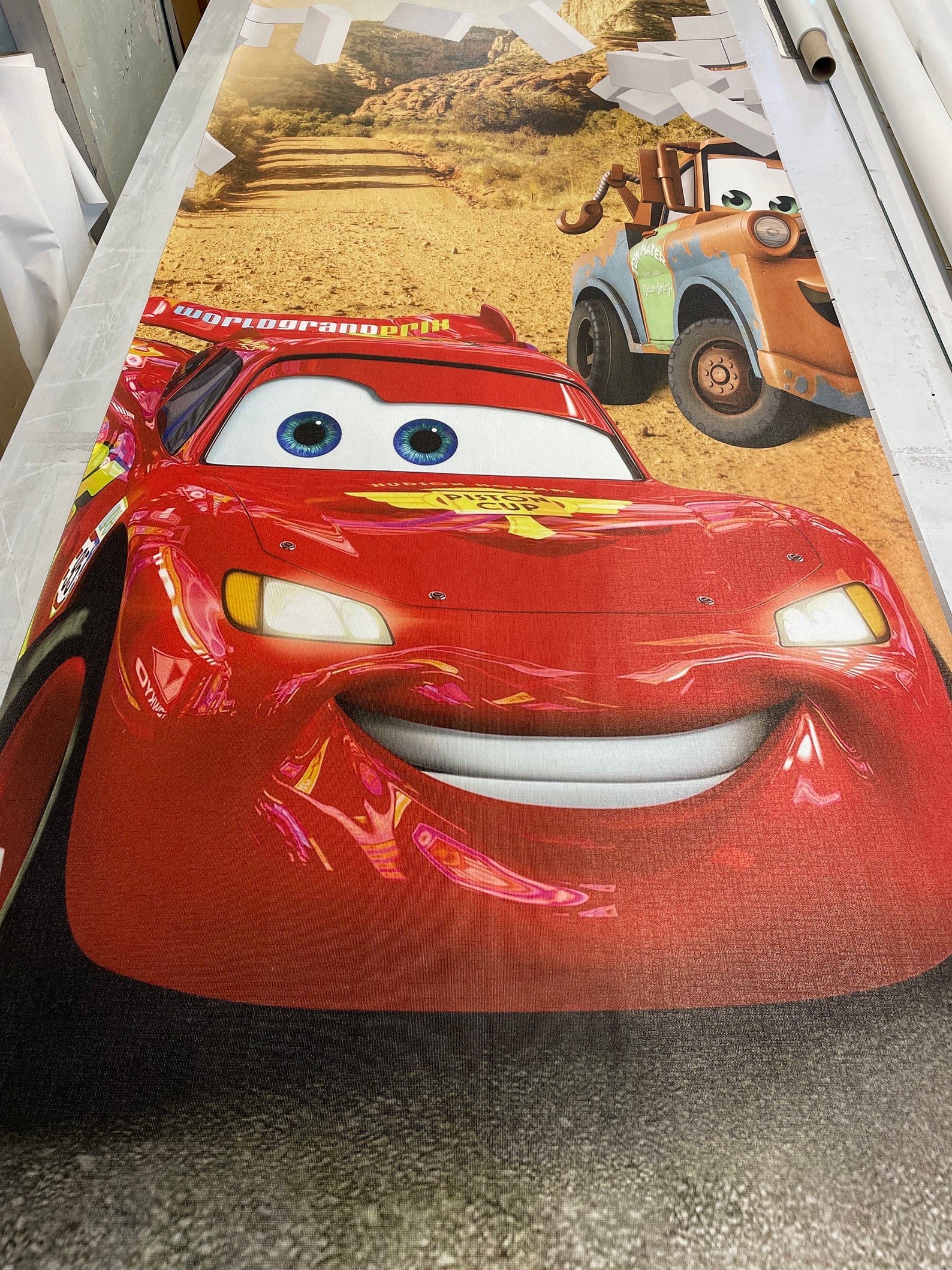 Red Car Cartoon Wallpapers, Nursery Wall Decor, Removable Wallpapers ...