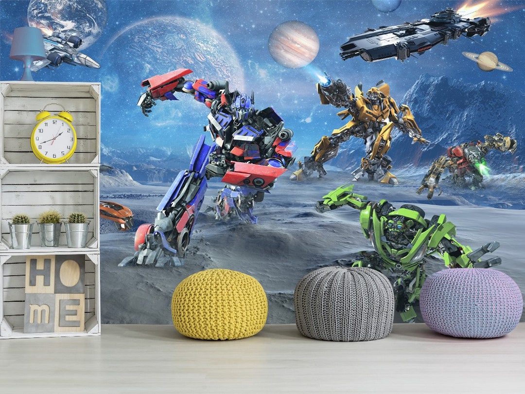 Mural Wallpaper 3D Wallpaper Transformers Photo Wallpaper Large Wall ...